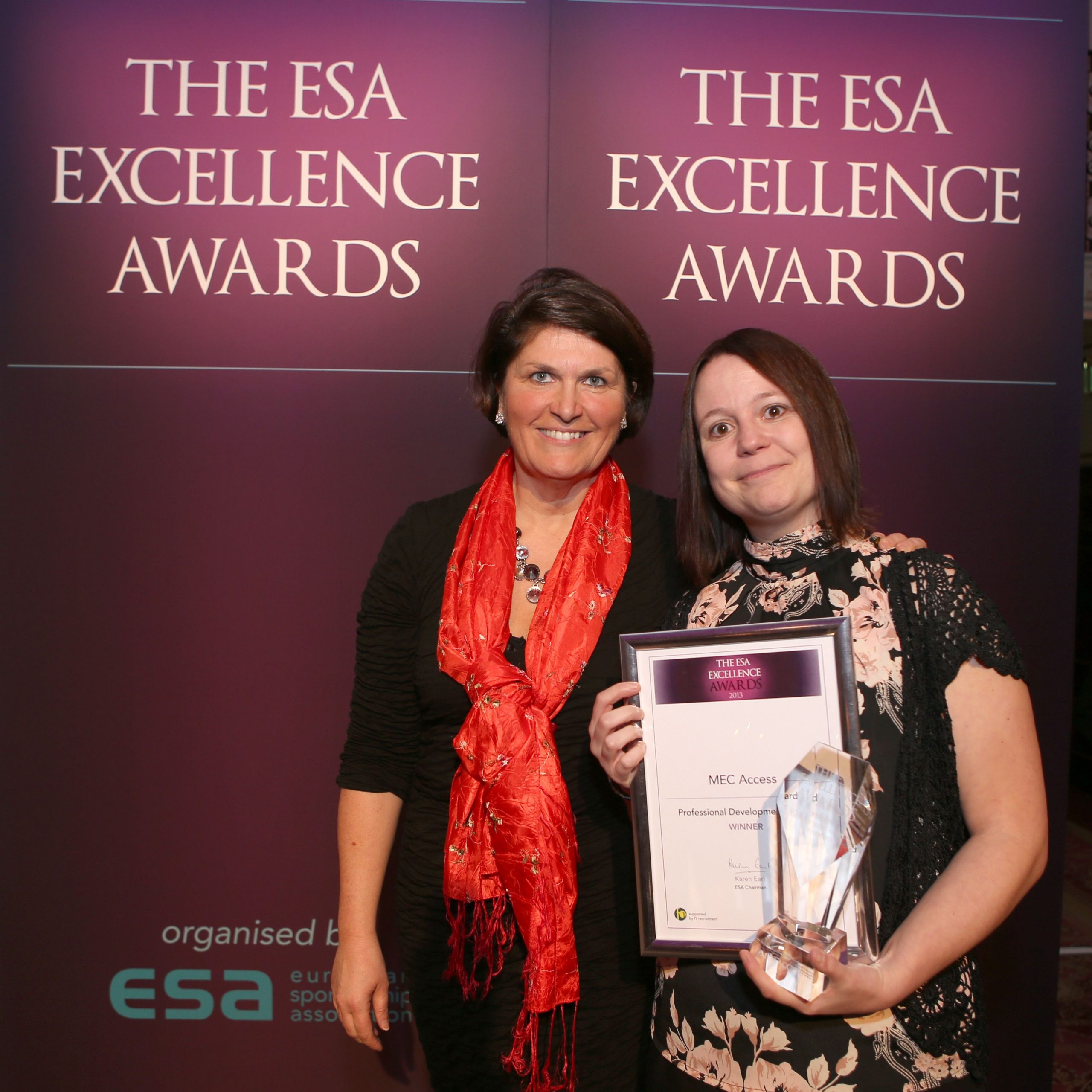 MEC Access wins the ESA Professional Development Award - f1 Recruitment
